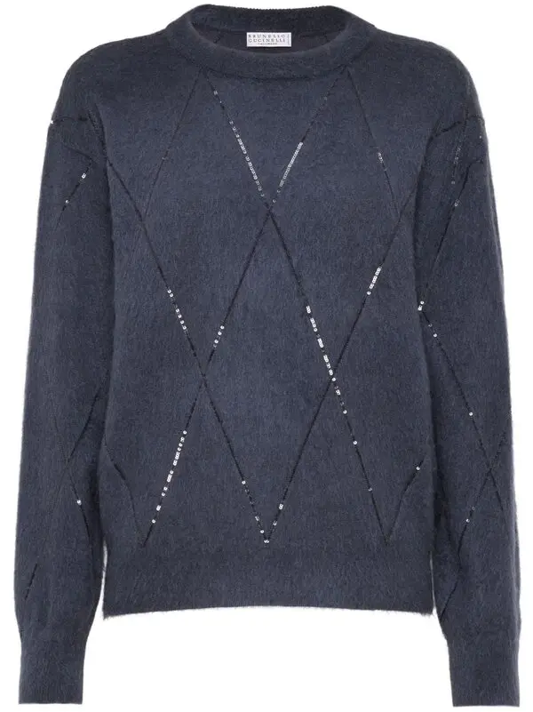 Brunello Cucinelli Sequin-embellished Jumper
