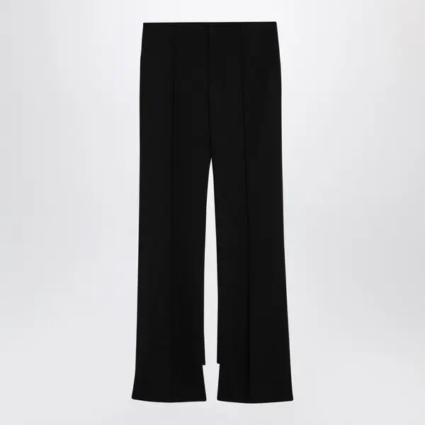 Chloé Asymmetrical Wool Trousers - Black