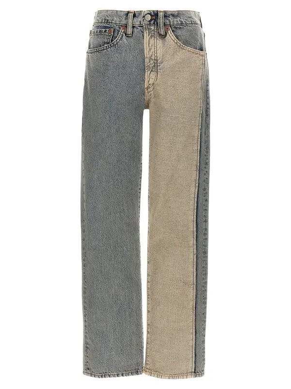 MAISON MARGIELA Visible Stitching Jeans - Light Blue