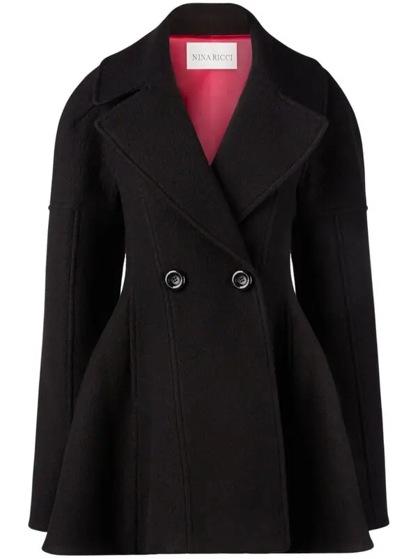Nina Ricci Double-breasted Flared Coat