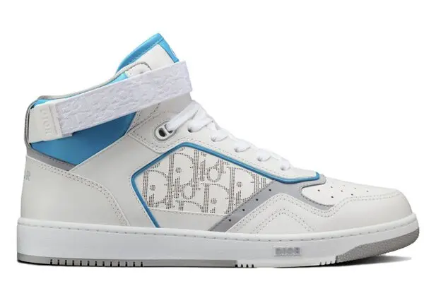 Dior B27 Mid Top Sneaker - White/grey/light Blue