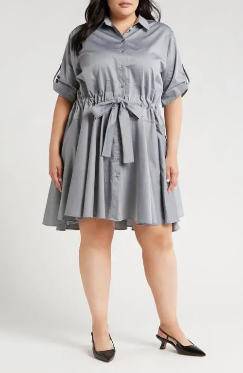 HARSHMAN Meadow Shirtdress - Grey