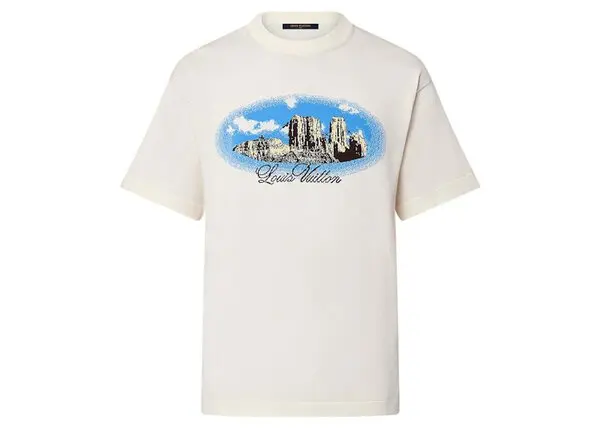 LOUIS VUITTON Graphic Shortsleeved Cotton Crewneck