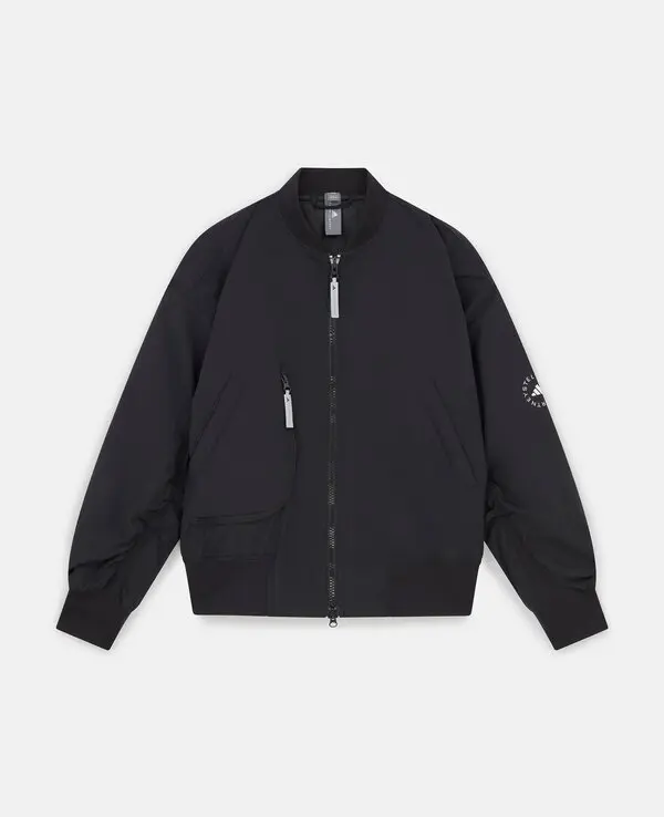 Stella McCartney Woven Bomber Jacket - Black