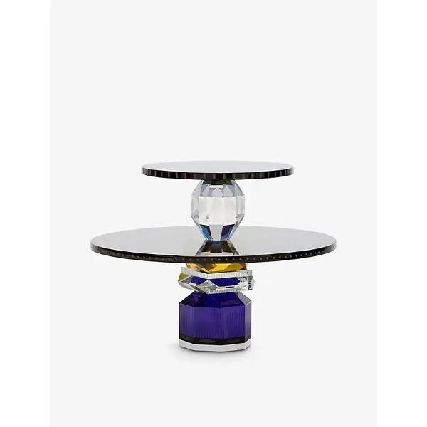 REFLECTIONS COPENHAGEN Dallas Tray Crystal Cake Stand 23.8cm