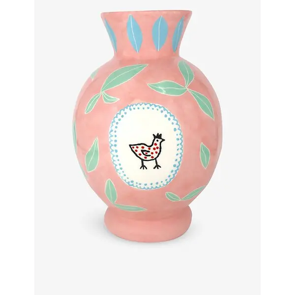 LAETITIA ROUGET Listen To The Birds Earthenware Vase 28cm