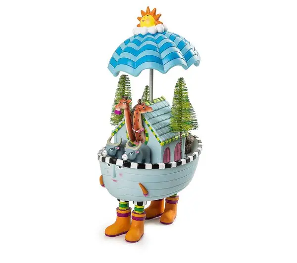 MACKENZIE-CHILDS Noah's Ark Music Box