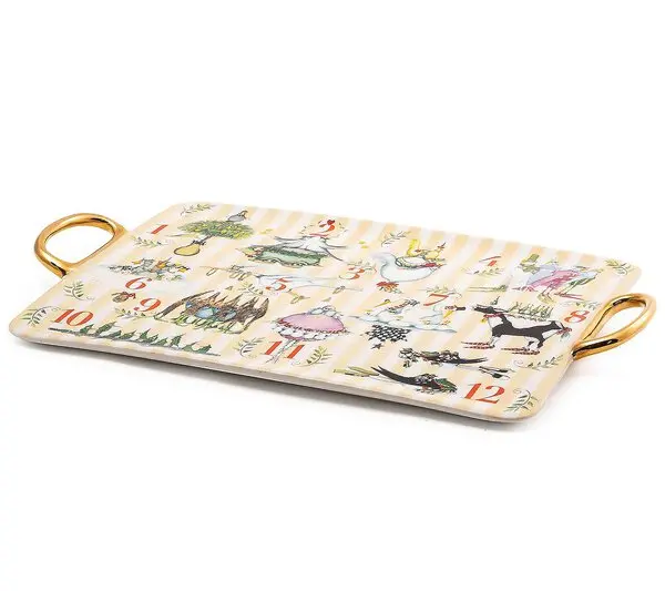 MACKENZIE-CHILDS Mackezie-childs 12 Days Ceramic Platter