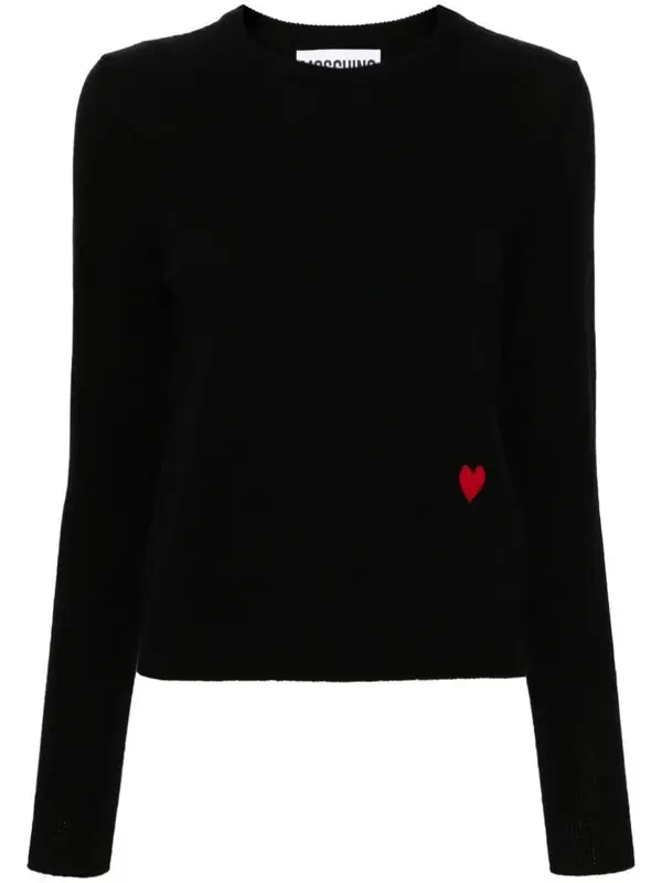Moschino Heart-motif Sweater - Black