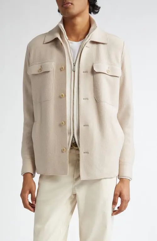 Eleventy Boiled Wool Overshirt