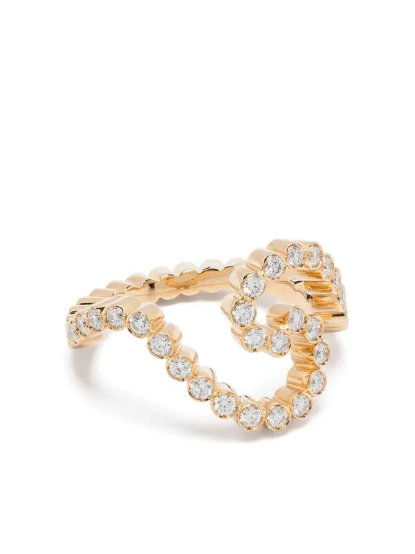 Sophie Bille Brahe 18kt Yellow Diamond Gaia Ensemble Ring