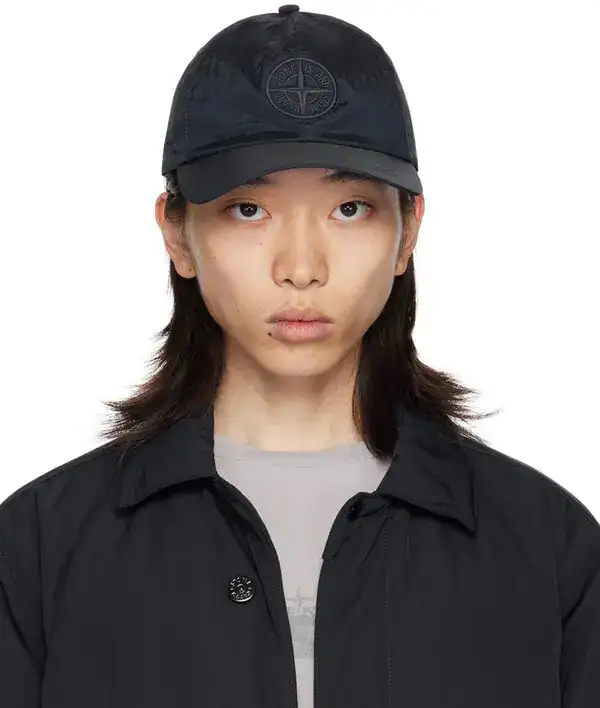 Stone Island Nylon Metal Cap In V0020 Navy Blue - 42% Off 