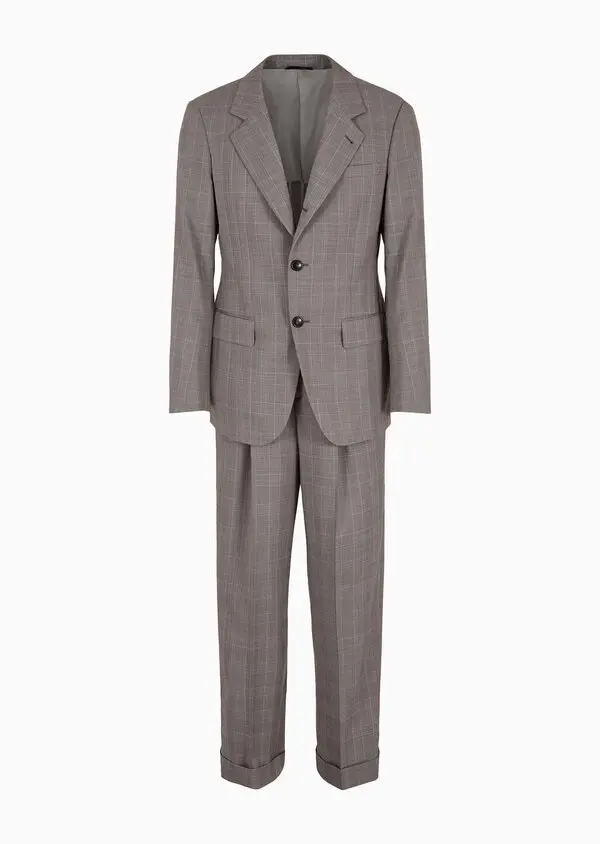 Emporio Armani Regular Fit Suits - Gray | Editorialist