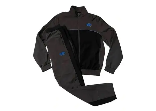 SYNA JEWELS World Logo Shell Tracksuit - Grey/black/cobalt Blue