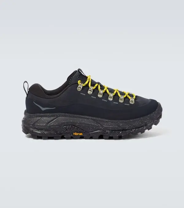 Hoka One One Tor Summit Round Toe Sneakers - Black