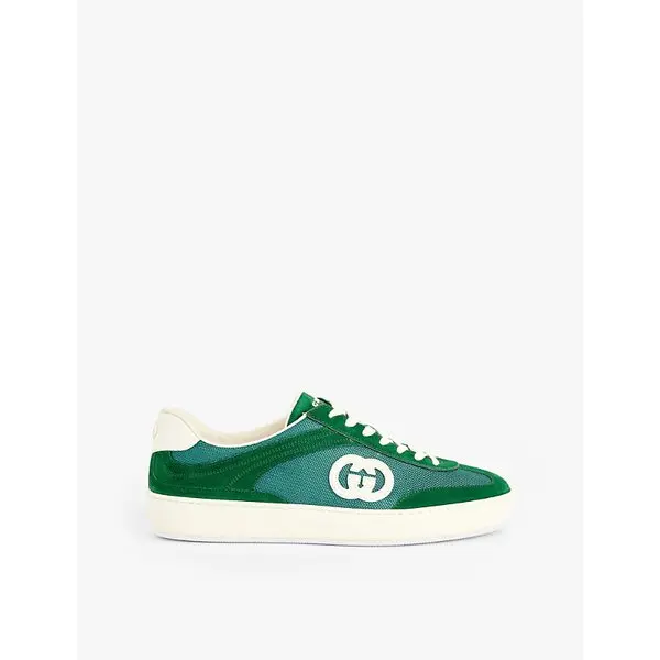 Gucci G74 Suede Low-top Trainers - Green White