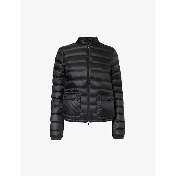 Moncler Lans Funnel-neck Shell-down Jacket - Black