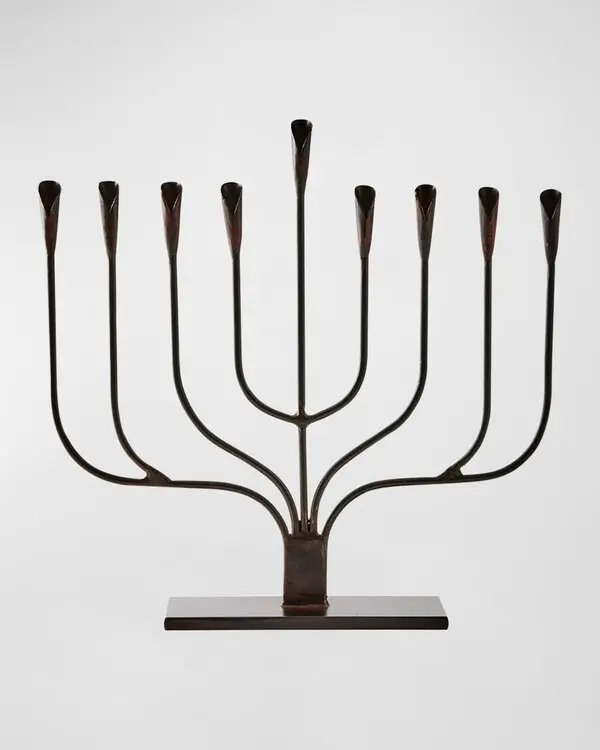 JAN BARBOGLIO Cast Iron Menorah