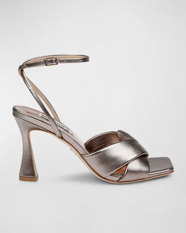 Badgley Mischka Brinlee Metallic Ankle-strap Sandals - Light Bronze