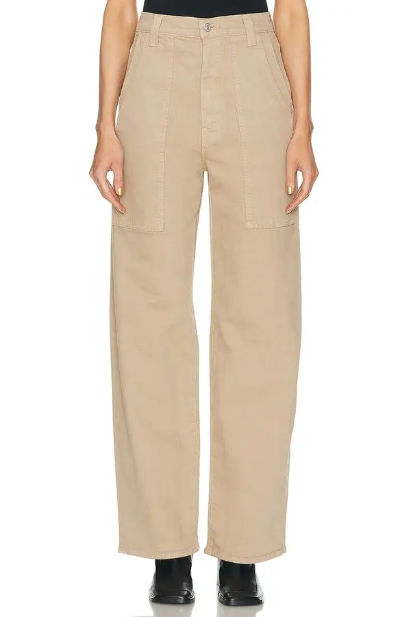 MOTHER The Quartet Breaker Skimp Jeans - Dark Khaki