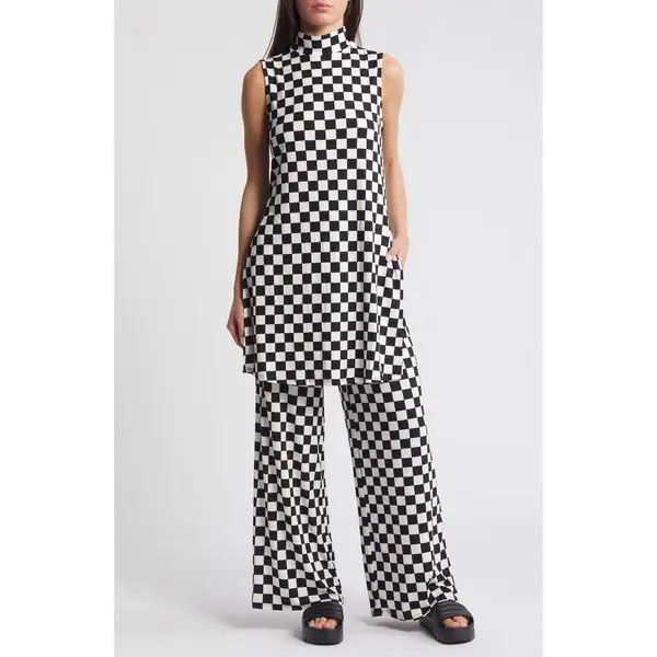 DRESSED IN LALA Gigi Check Top & Pants Set