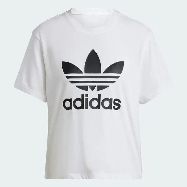 Adidas Adicolor Trefoil Boxy Tee - White