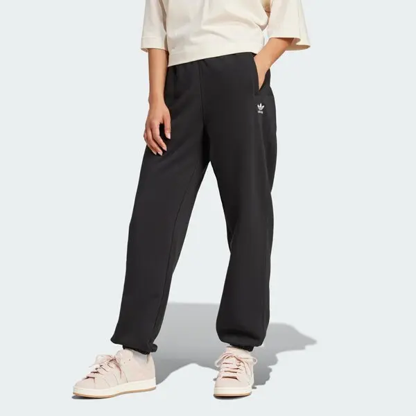 Adidas Essentials Fleece Loose Joggers - Black
