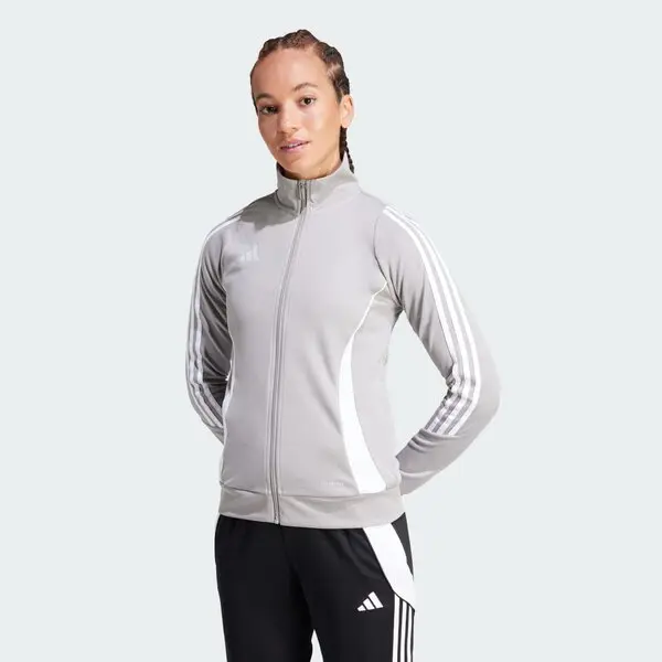 Adidas Tiro 24 Training Jacket - Team Mid Grey / White