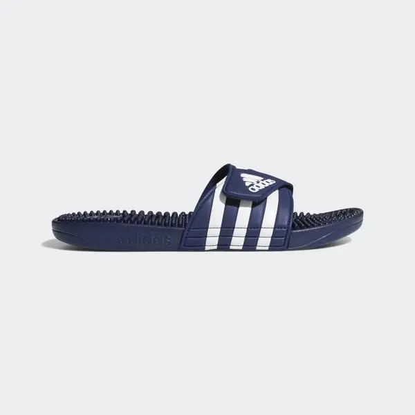 Adidas Adissage Slides - Dark Blue / Cloud White / Dark Blue