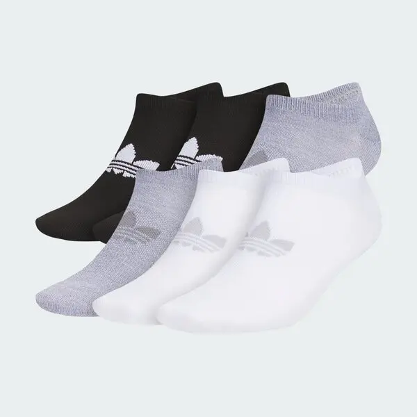 Adidas Superlite No-show Socks 6-pack - Black / White / Grey