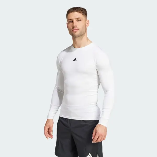 Adidas Techfit Compression Training Long Sleeve Tee - White