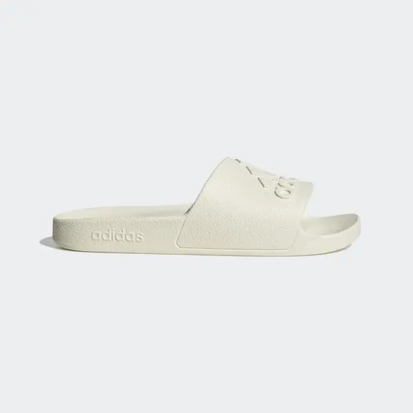 Adidas Adilette Aqua Slides - Off White / Off White / Off White