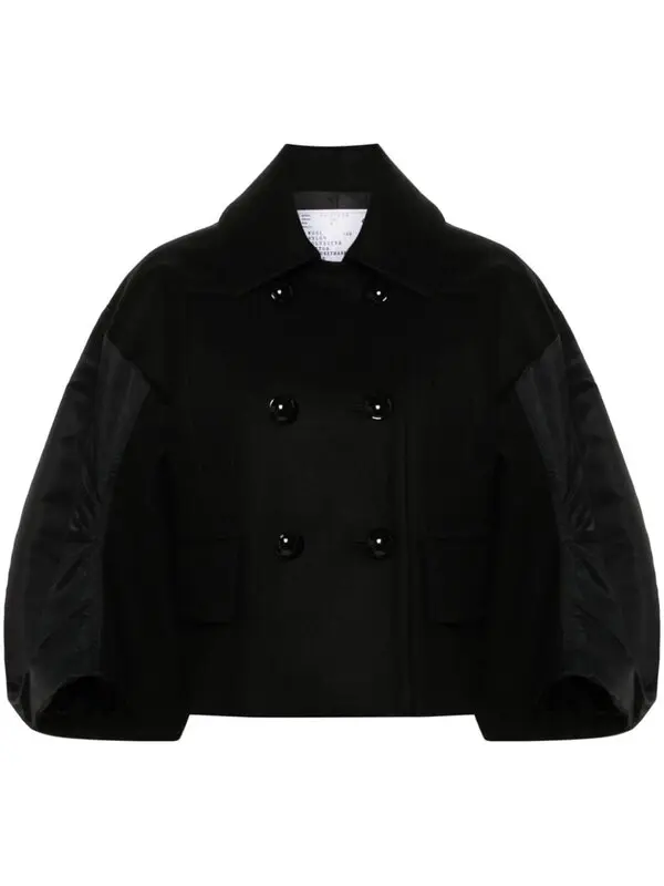 Sacai Panelled Double-breasted Jacket