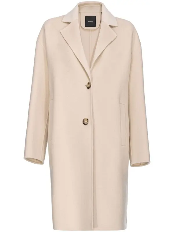 Pinko Cacciavite Single-breasted Coat - Neutrals
