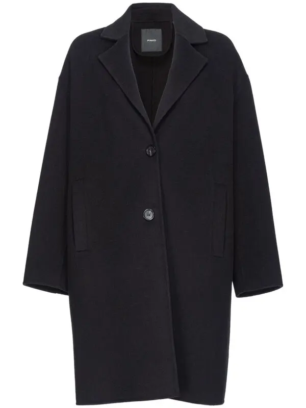 Pinko Cacciavite Single-breasted Coat - Black