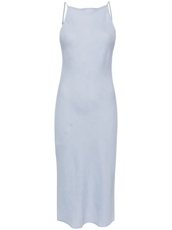 James Perse Linen Cami Dress - Blue | Editorialist