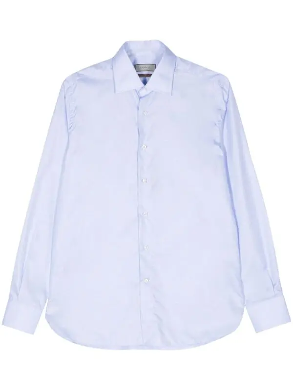 Canali Check-pattern Cotton Shirt