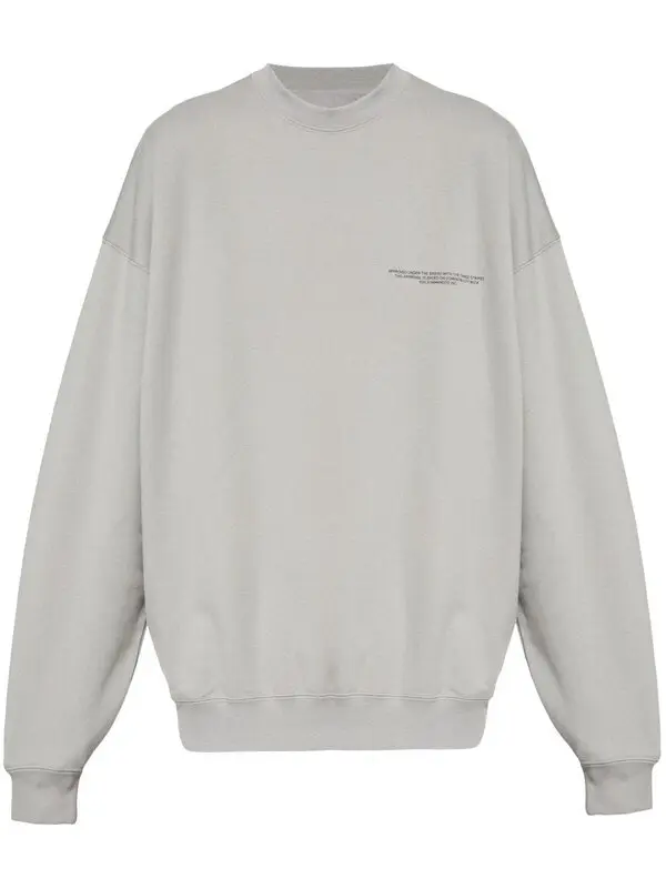 Y3 Logo-printed Crewneck Sweatshirt - Grey