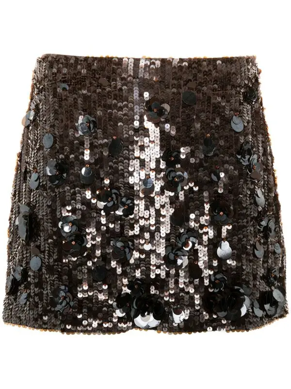 P.a.r.o.s.h Glow Mini Skirt - Brown