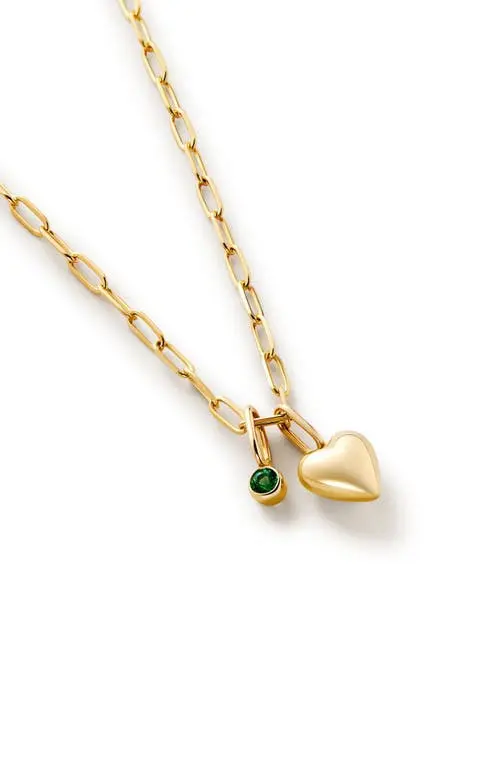 ANA LUISA Heart & Stone Pendant Necklace