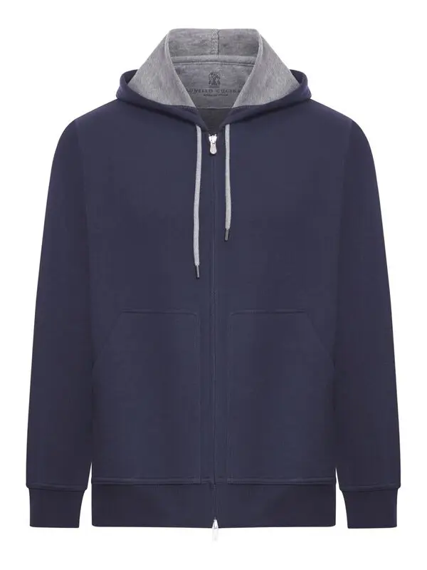 Brunello Cucinelli Sweatshirt In Blue - 43% Off | Editorialist