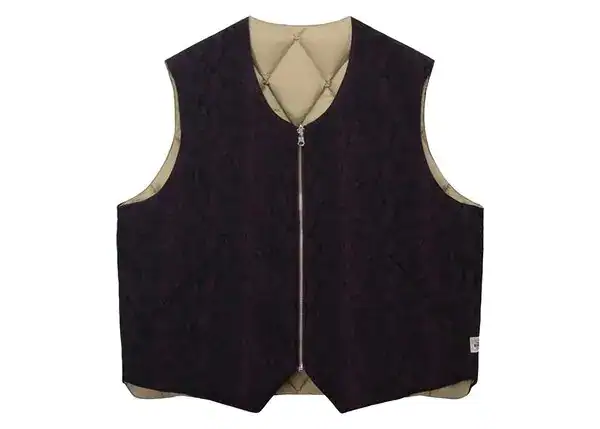 StüSsy Python Reversible Vest - Burgundy | Editorialist