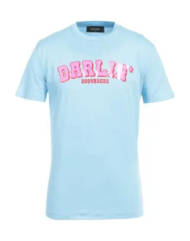 Dsquared2 T-shirt Sky Size Cotton - Blue