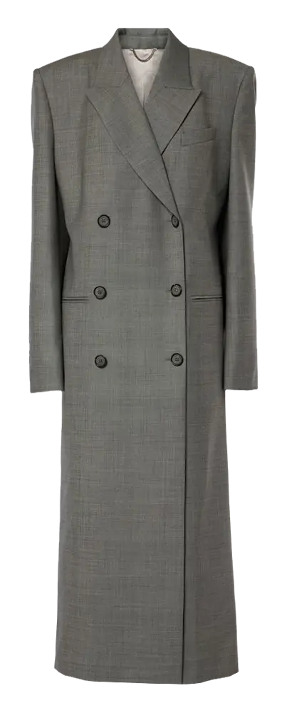 Magda Butrym Double-breasted Wool Coat - Grey