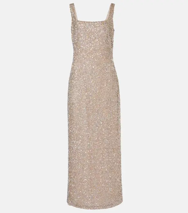 Costarellos Harper Sequined Gown