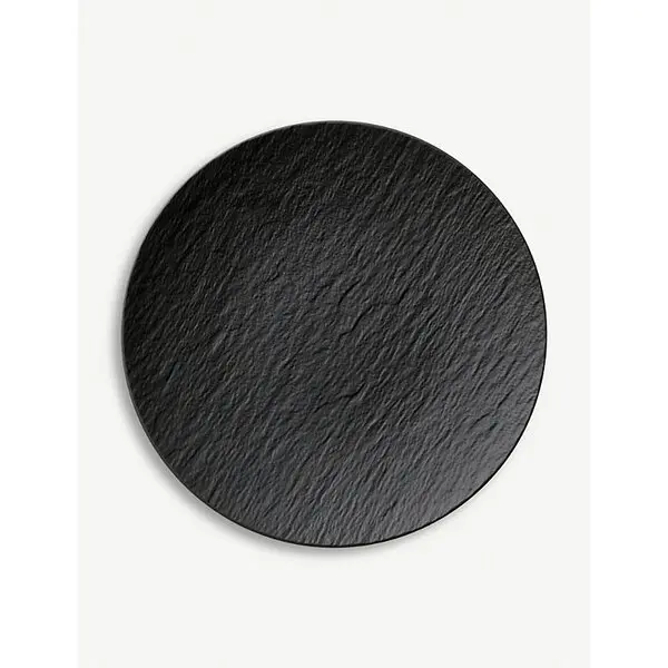 VILLEROY & BOCH Manufacture Rock Coupe Universal Porcelain Plate 25cm - Black