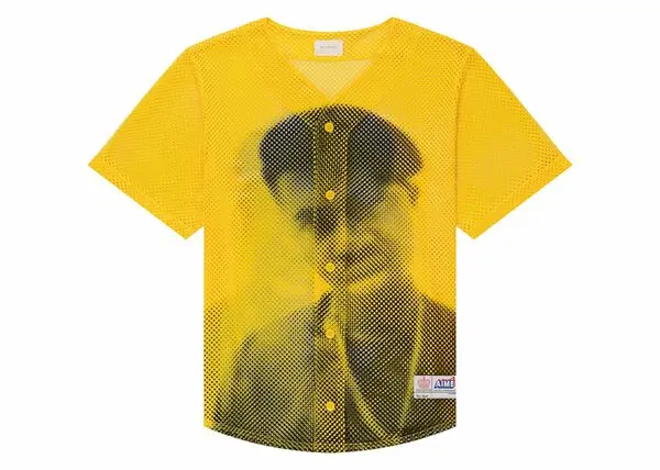 Aimé Leon Dore The Genesis Mesh Baseball Jersey - Yellow