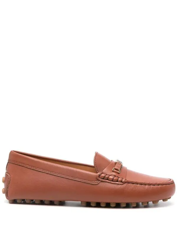 TOD'S Moccasin Micro Chain Shoes - Brown