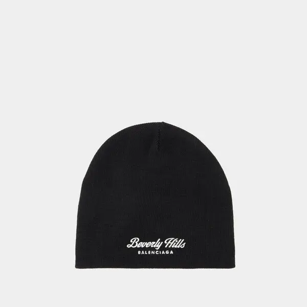 Balenciaga Beverly Hills Beanie In Black - 42% Off | Editorialist