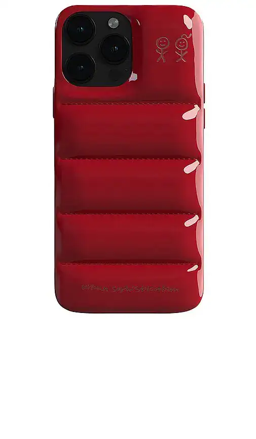 Urban Sophistication Iphone 15 Pro Glazed Puffer Case In Red